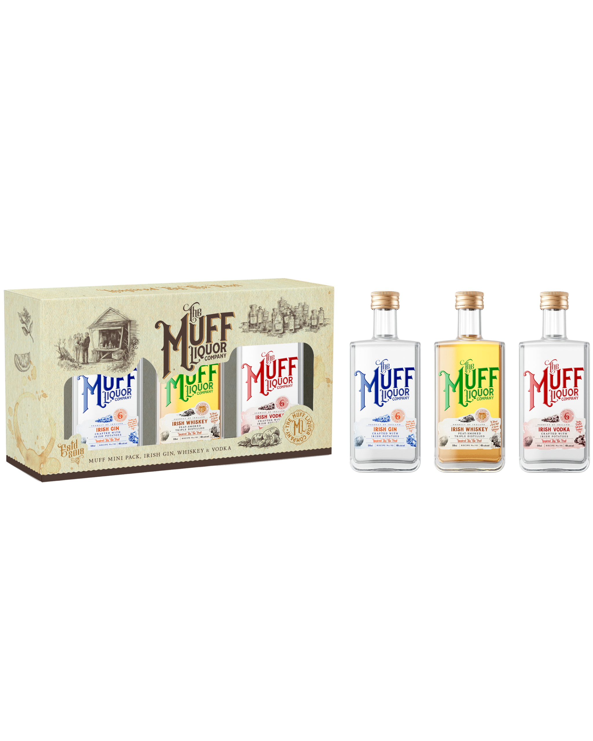 Muff Mini Gift - 3 x 50ml - The Muff Liquor Company
